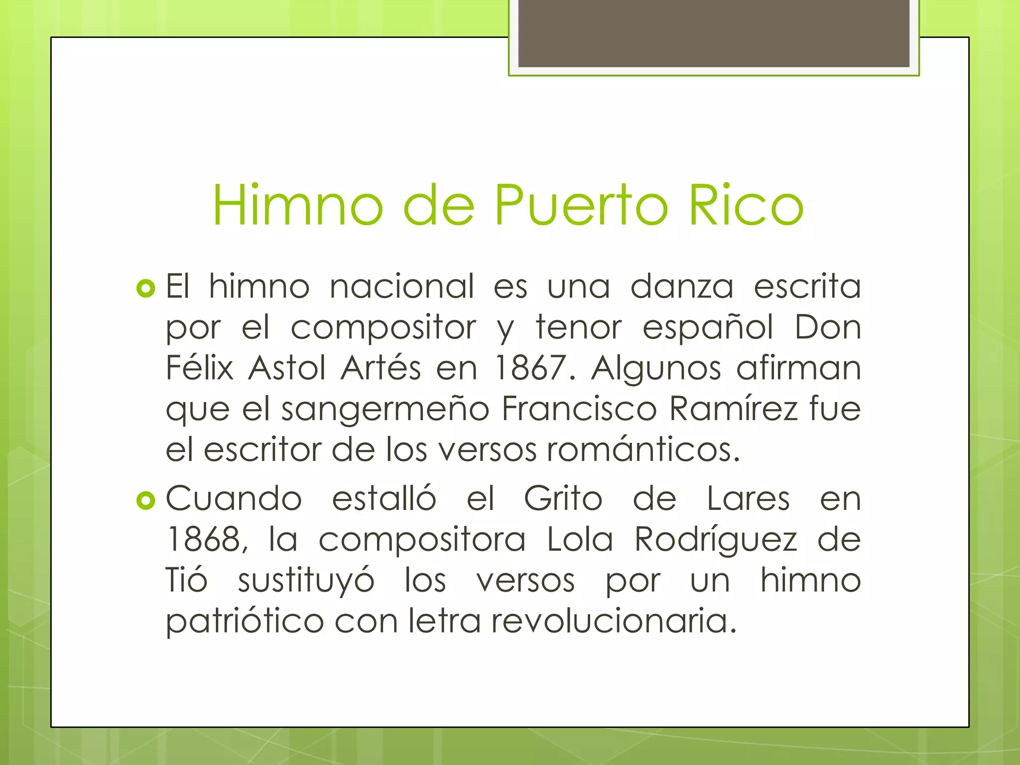 Símbolos Patrios Puerto Rico | PPT