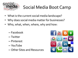 Social Media Bootcamp | PPT