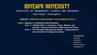 business policy and strategic management | PPTX