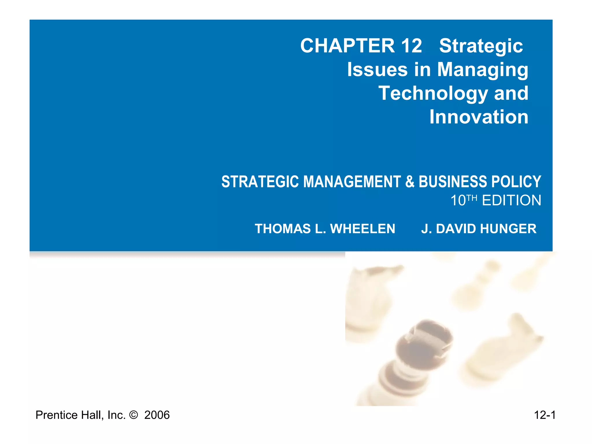 Strategic Issues in Managing Technology and Innovation by THOMAS L ...