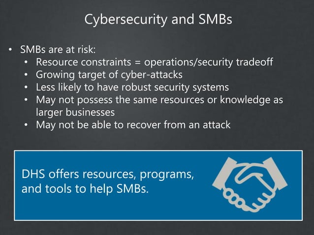 DHS Cybersecurity Webinar | PPTX | Information and Network Security ...