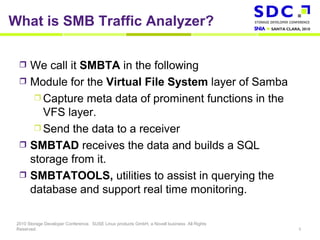 SMB Traffic Analyzer @ SDC 2010 | PDF