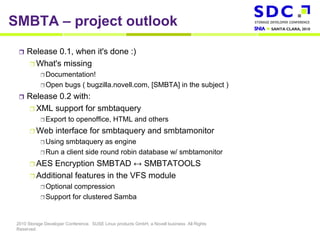 SMB Traffic Analyzer @ SDC 2010 | PDF