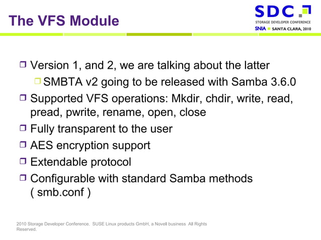 SMB Traffic Analyzer @ SDC 2010 | PDF