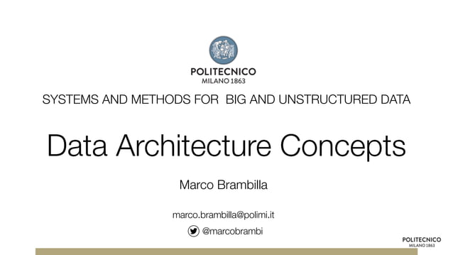 Essential concepts of data architectures | PDF | Databases | Computer Software and Applications
