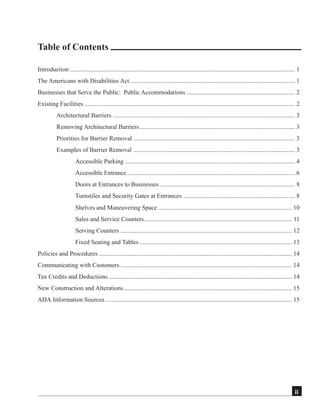 ADA Guide for Small Business | PDF