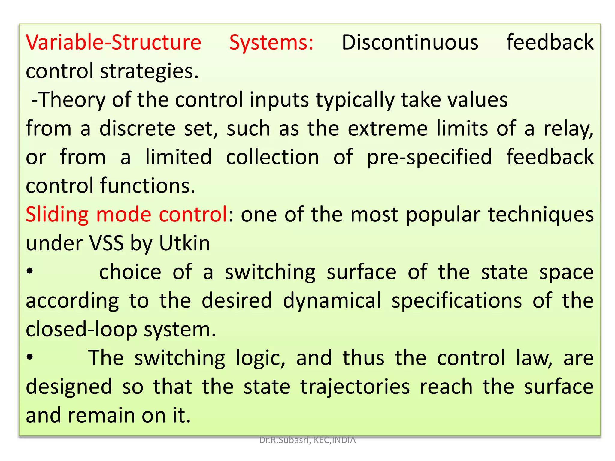 Sliding Mode Controller | PPTX