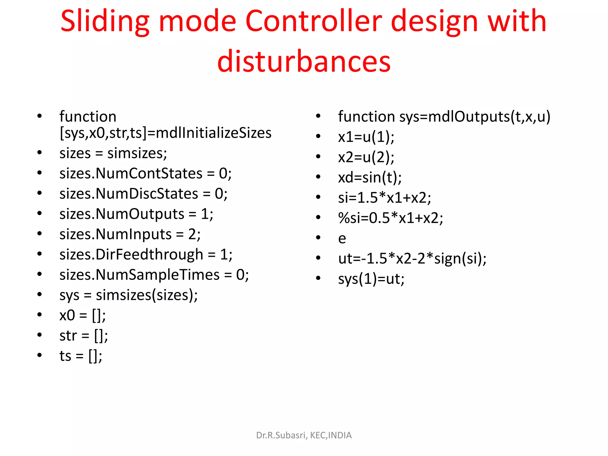 Sliding Mode Controller | PPTX Sliding Mode Controller | PPTX
