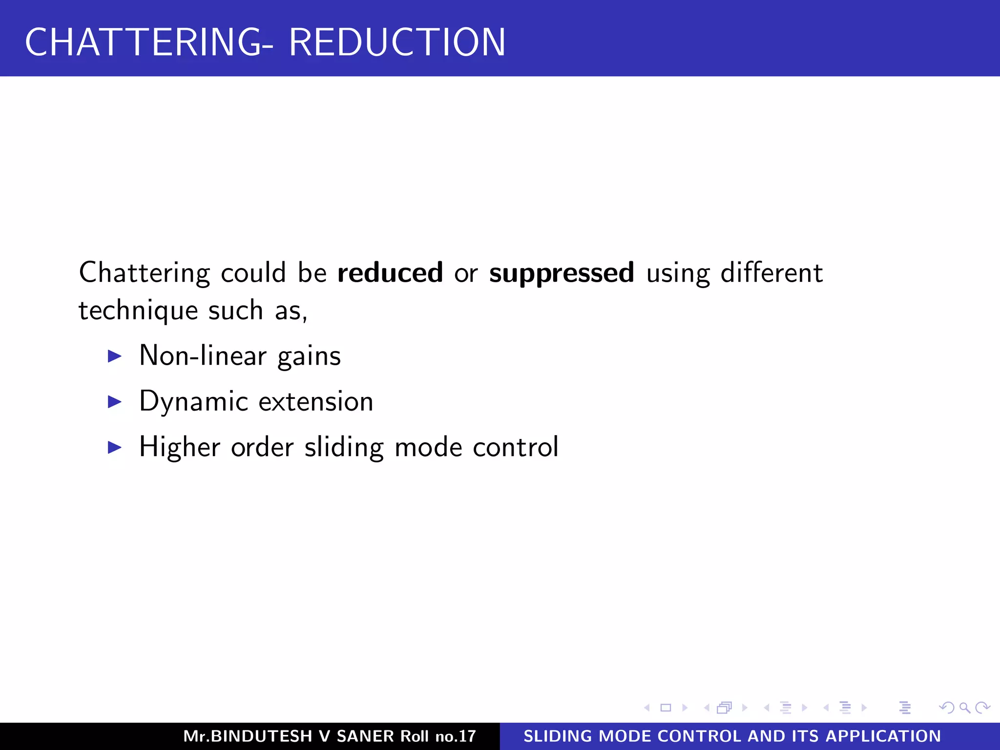 SLIDING MODE CONTROL AND ITS APPLICATION | PDF
