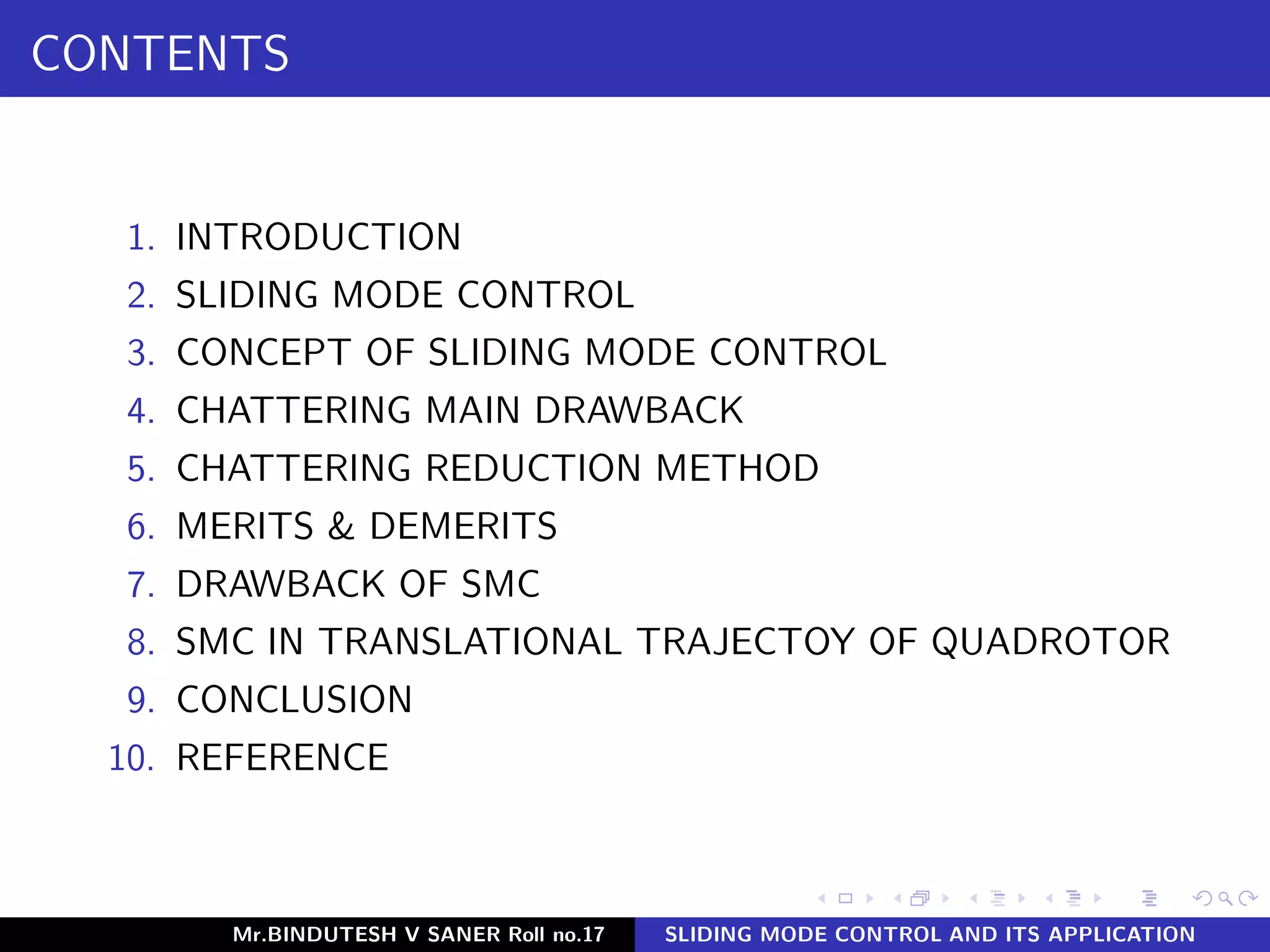 SLIDING MODE CONTROL AND ITS APPLICATION | PDF