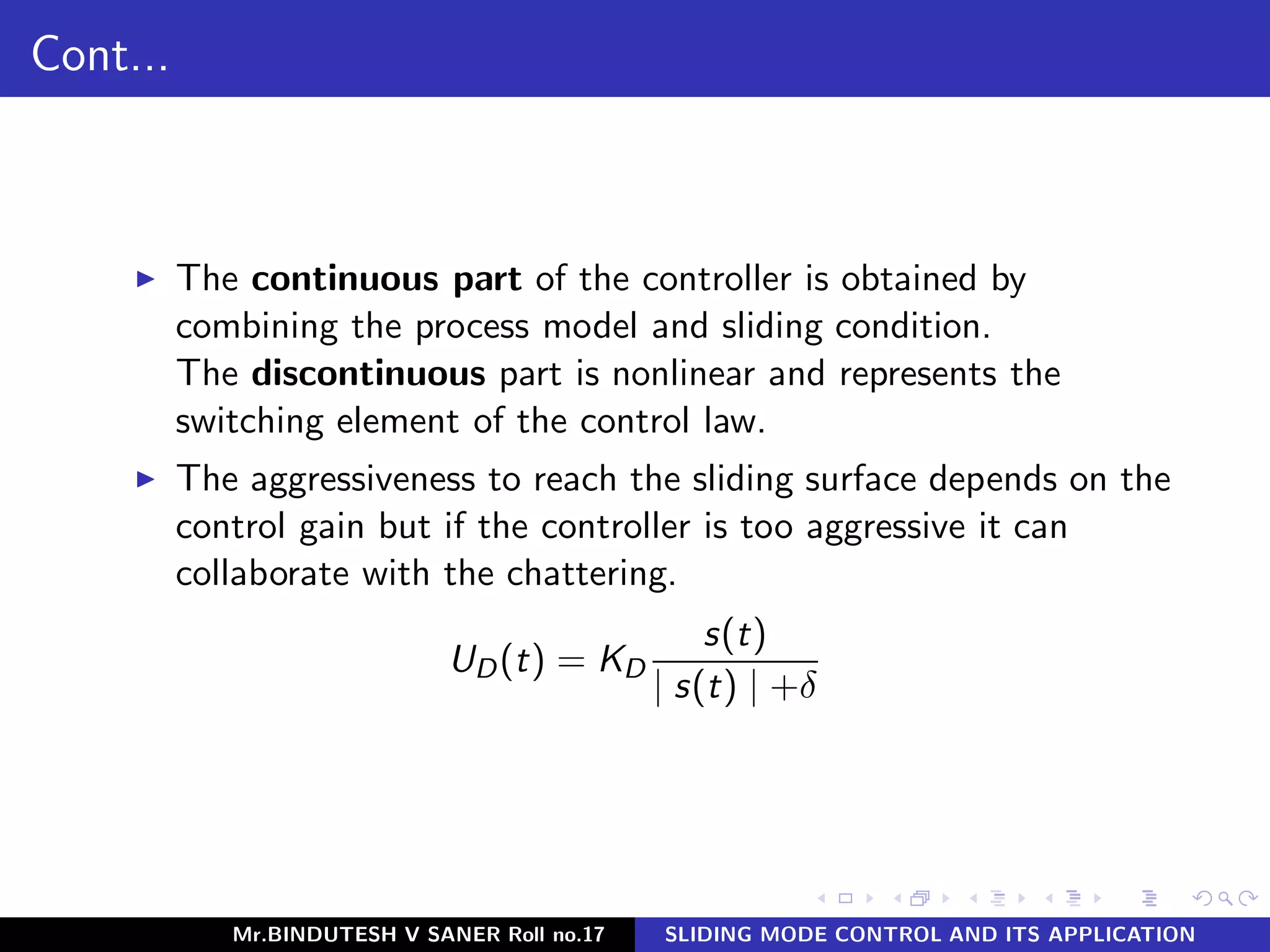 SLIDING MODE CONTROL AND ITS APPLICATION | PDF