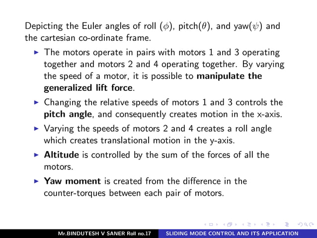 SLIDING MODE CONTROL AND ITS APPLICATION | PDF