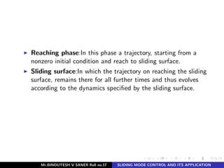 SLIDING MODE CONTROL AND ITS APPLICATION | PDF
