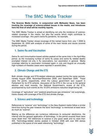 Smc Top 10 Science Stories Of 2009 Edit | PDF