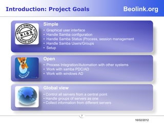 Samba management Console | PPTX | Operating Systems | Computer Software and Applications