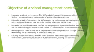 School Education Required School Management Committee for management | PPTX