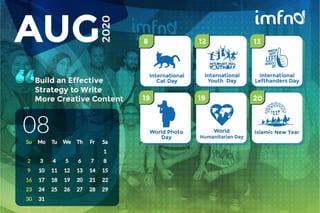 Sm calendar imfnd| 2020 | PDF