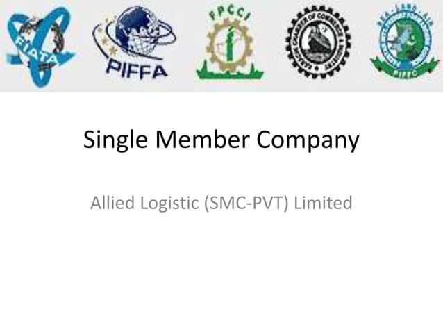 Single Member Company allied logistics | PPT