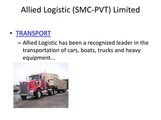 Single Member Company allied logistics | PPT