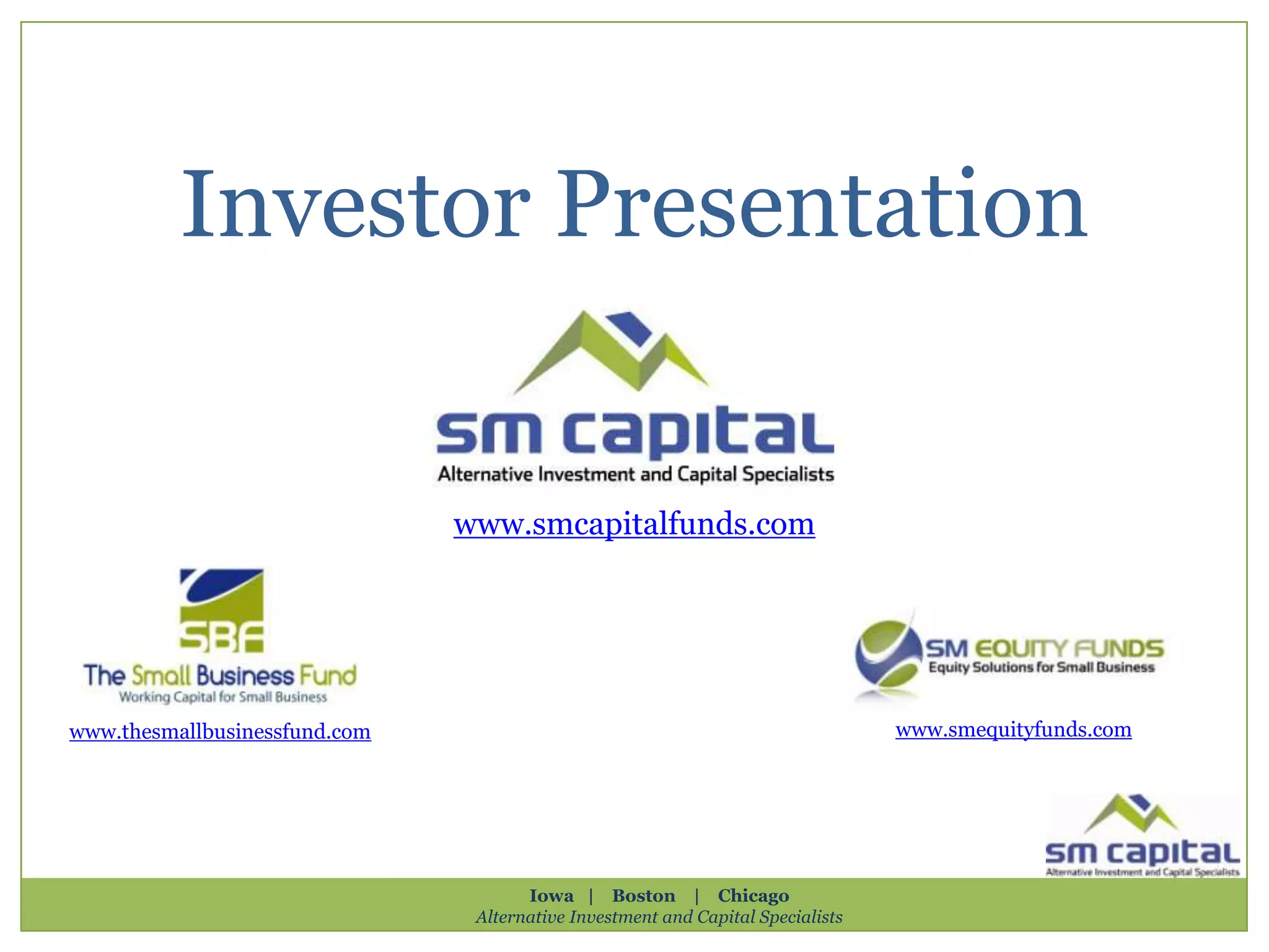Sm Capital, Inc | PPTX | Stocks and Bonds | Personal Investing