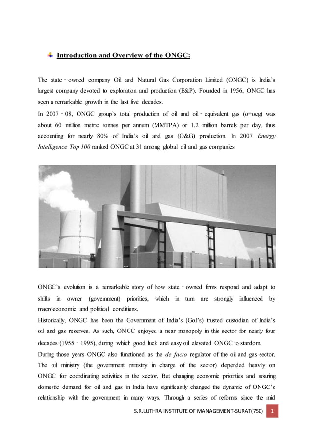 ONGC case study. | DOCX