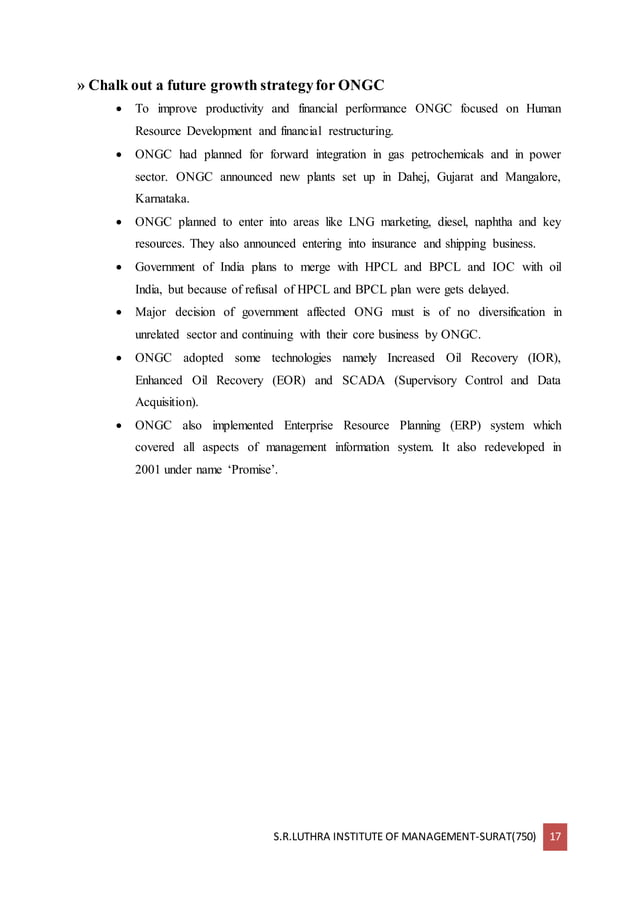 ONGC case study. | DOCX