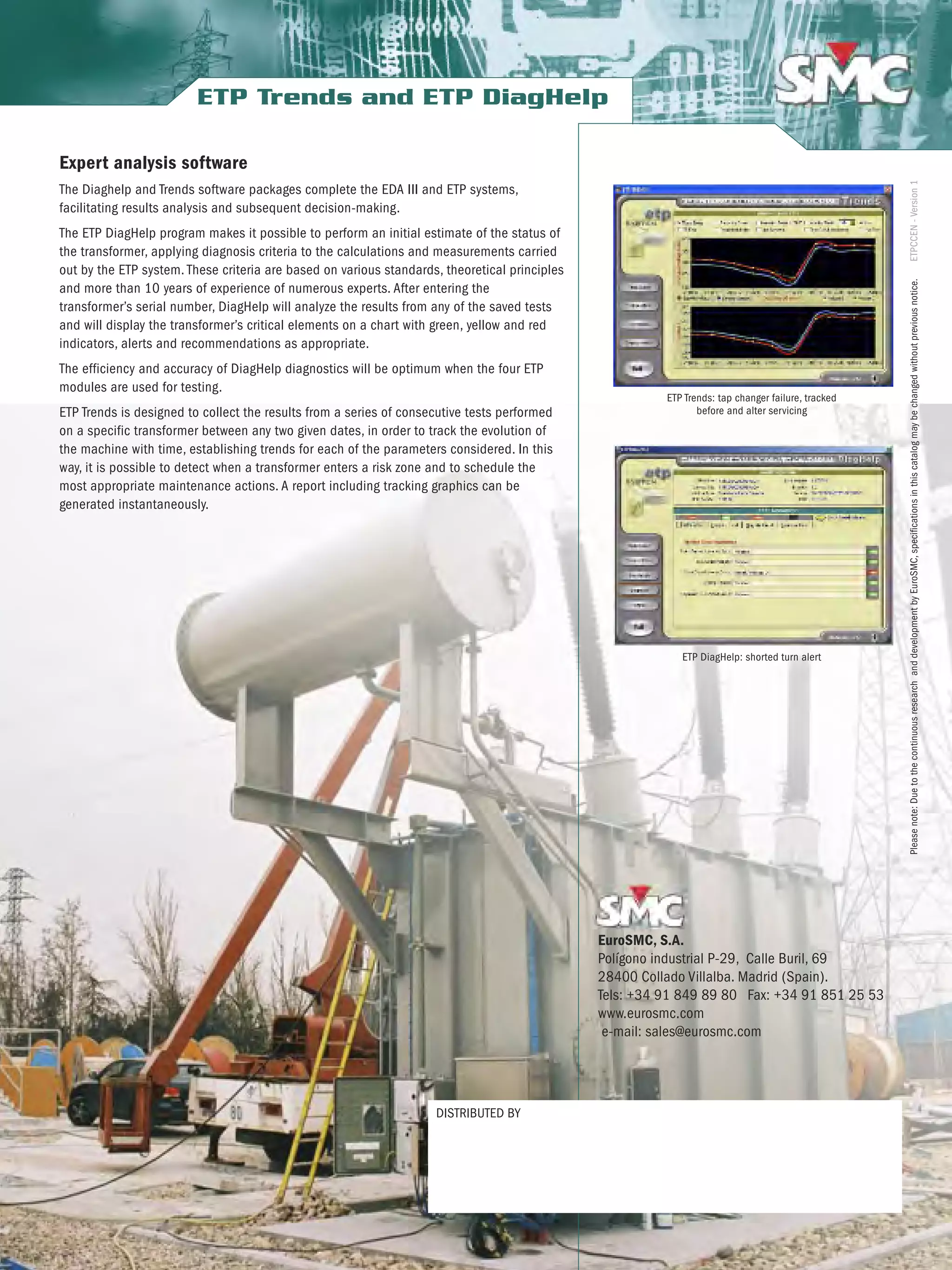 SMC ETP System Power Transformer Maintenance | PDF
