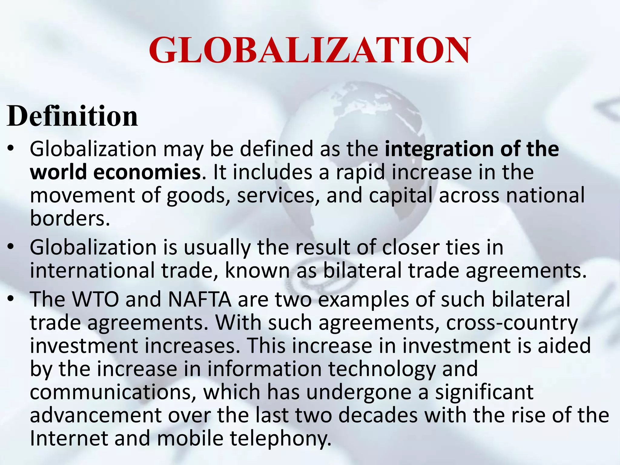 Globalization & managing change | PPTX