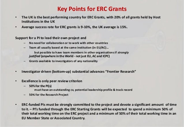 ERC Starting Grants- a guide quick guide
