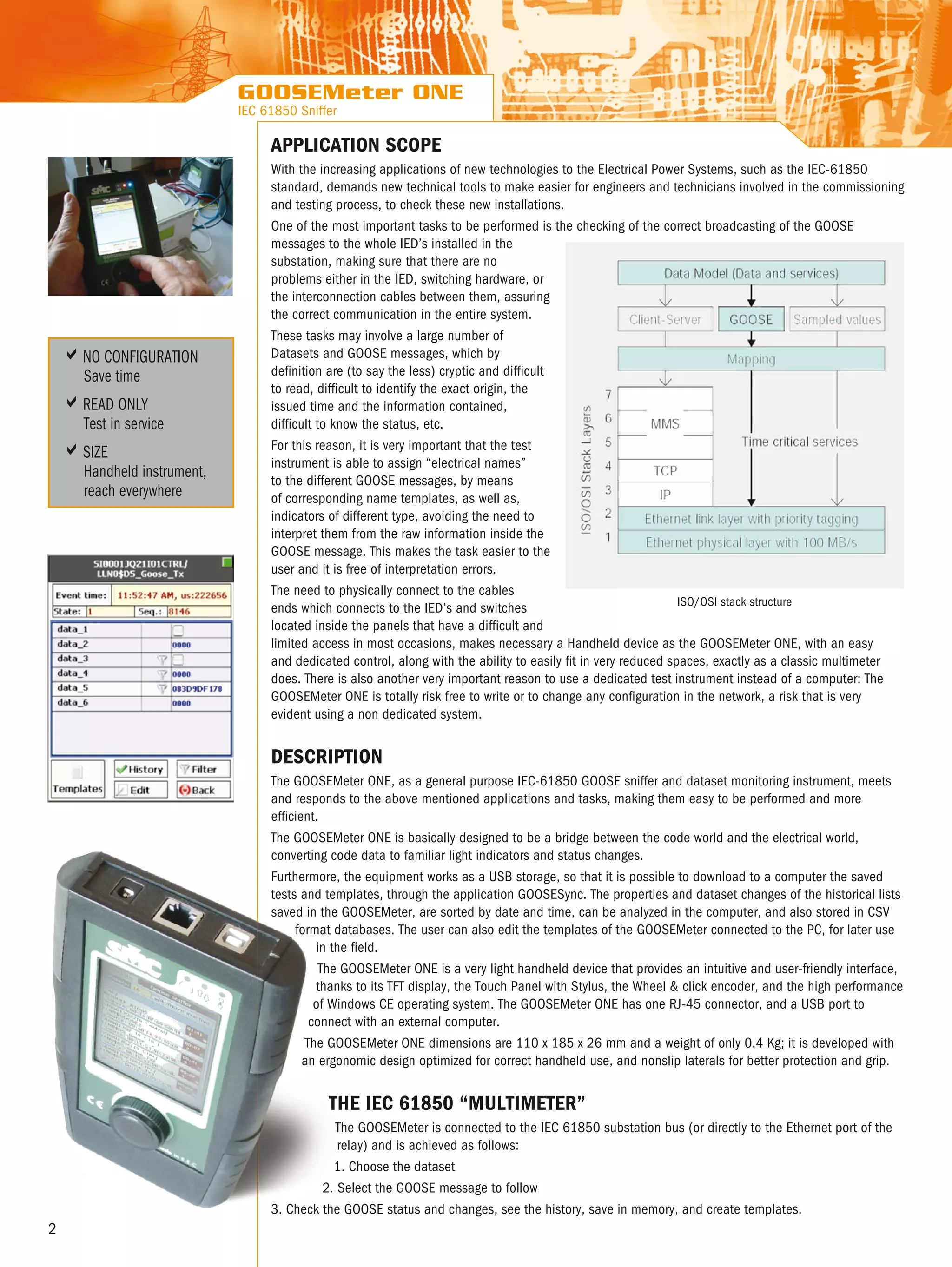 SMC GooseMeter IEC 61850 Goose Sniffer | PDF
