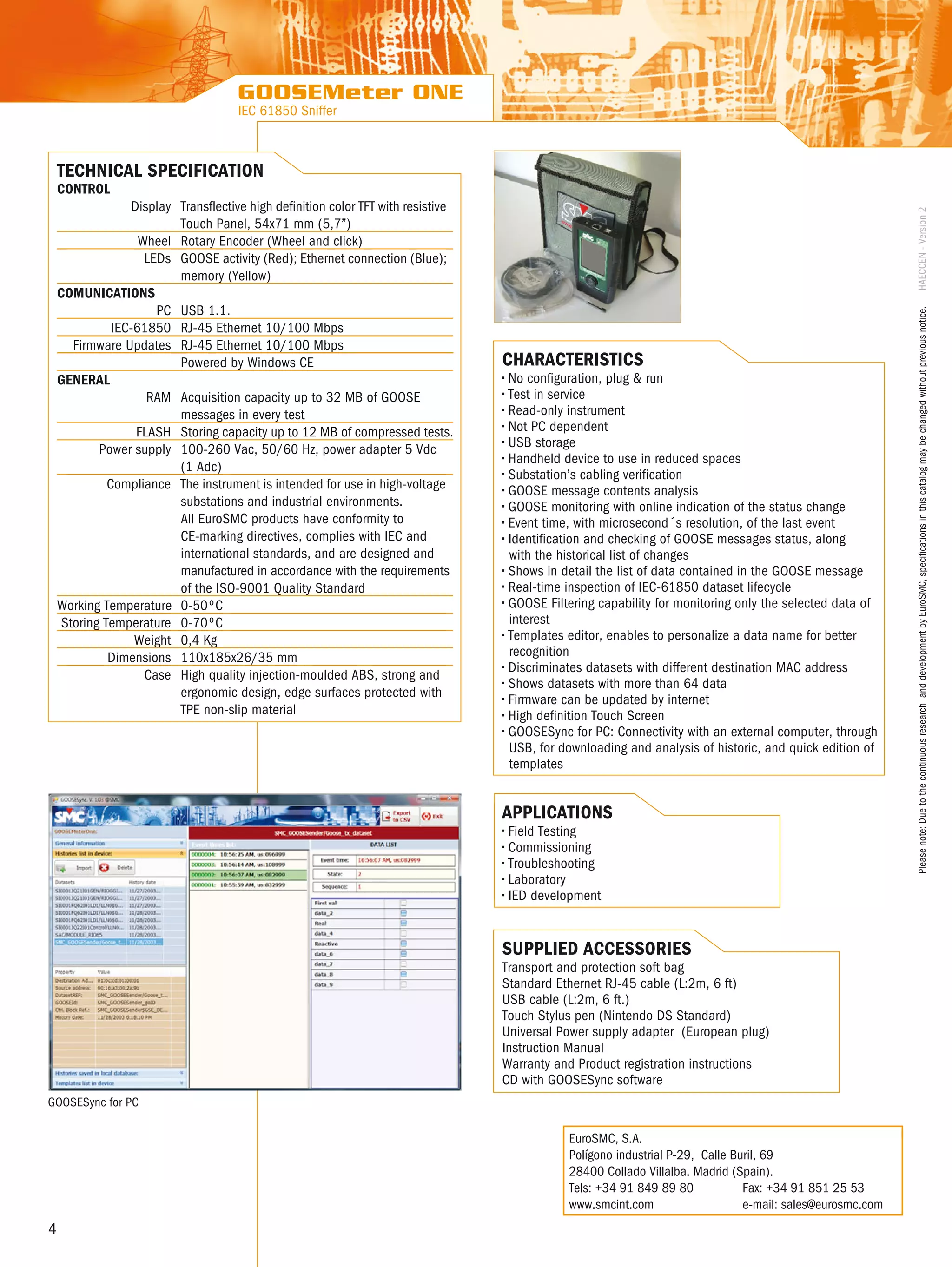 SMC GooseMeter IEC 61850 Goose Sniffer | PDF
