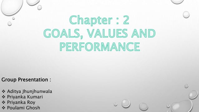 Goals, Value and Performance (Chapter) | PPTX | Business Accounting ...