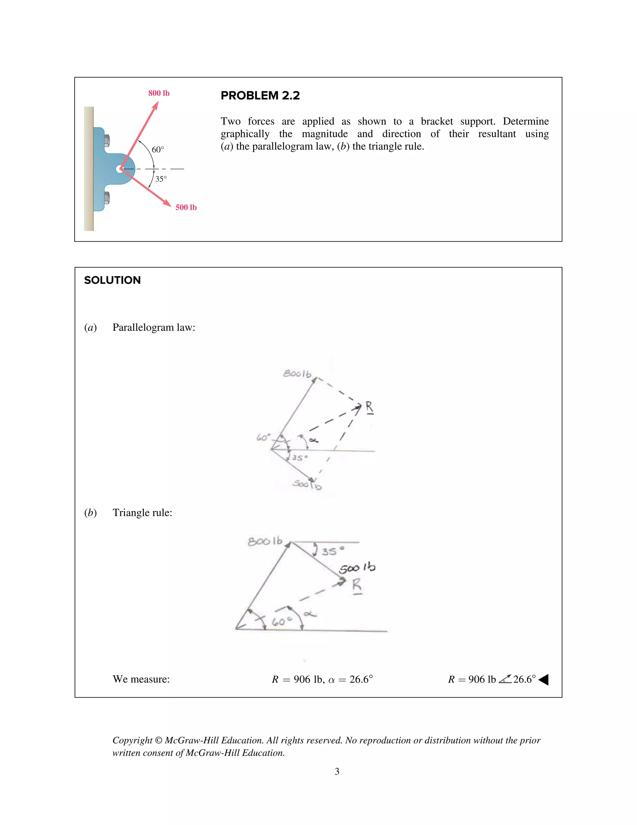 solution manual Vector Mechanics for Engineers:Statics Beer Johnston Mazurek 12th edition | PDF ...