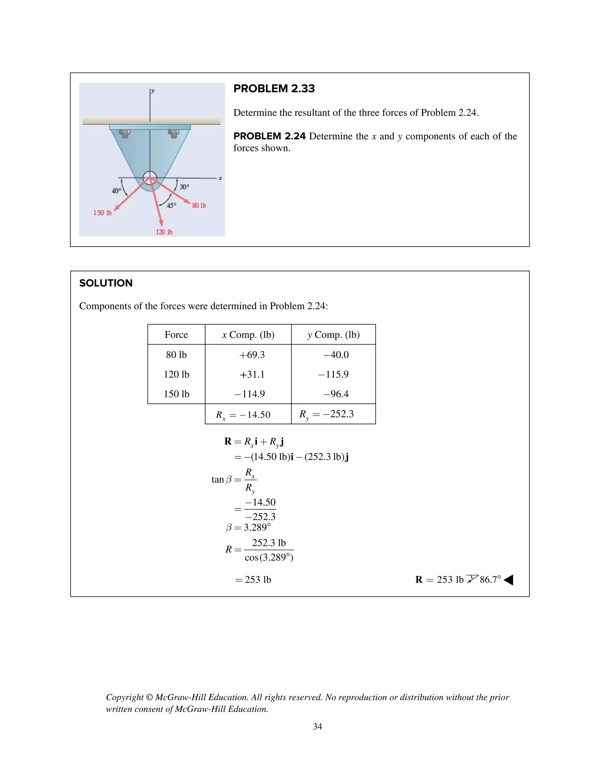 solution manual Vector Mechanics for Engineers:Statics Beer Johnston Mazurek 12th edition | PDF ...
