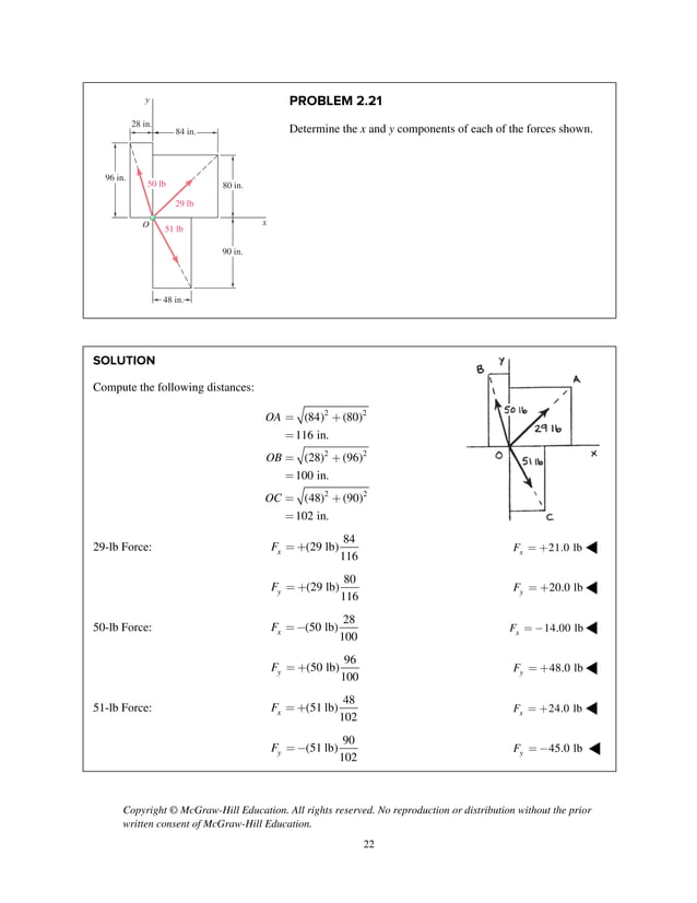 solution manual Vector Mechanics for Engineers:Statics Beer Johnston Mazurek 12th edition | PDF ...