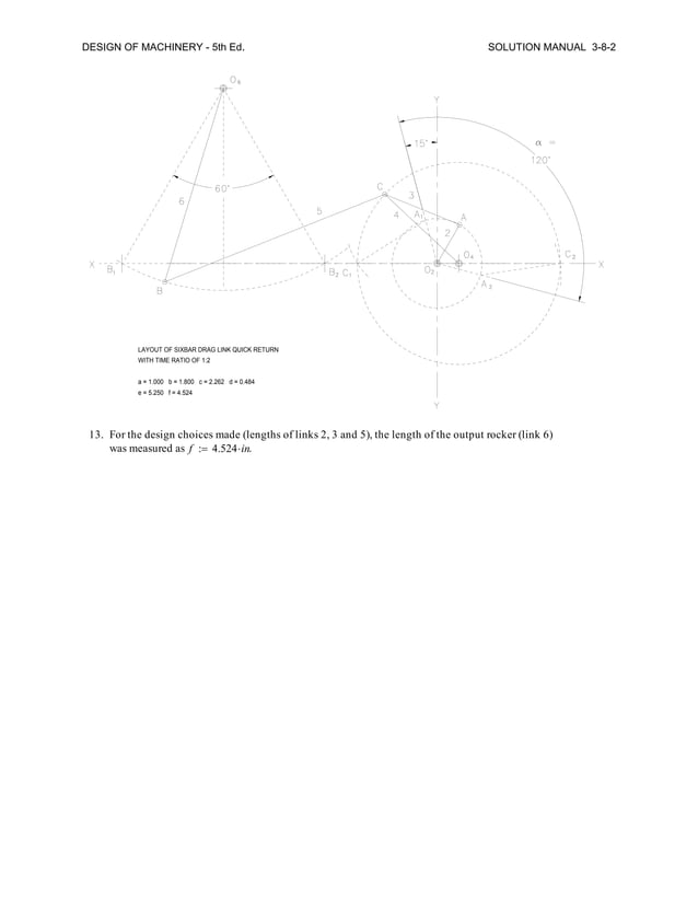 solution manual Design of Machinery: An Introduction to the Synthesis and Analysis of Mechanisms ...