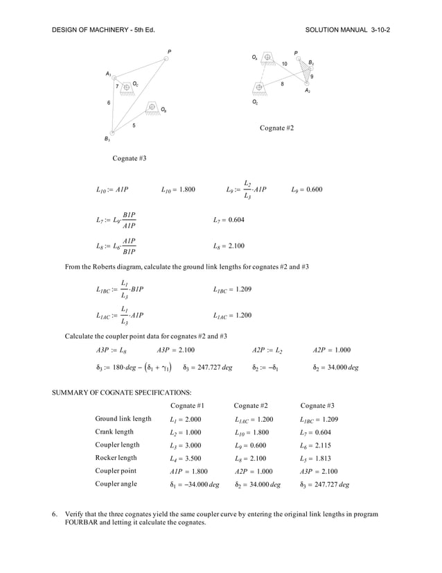 solution manual Design of Machinery: An Introduction to the Synthesis and Analysis of Mechanisms ...