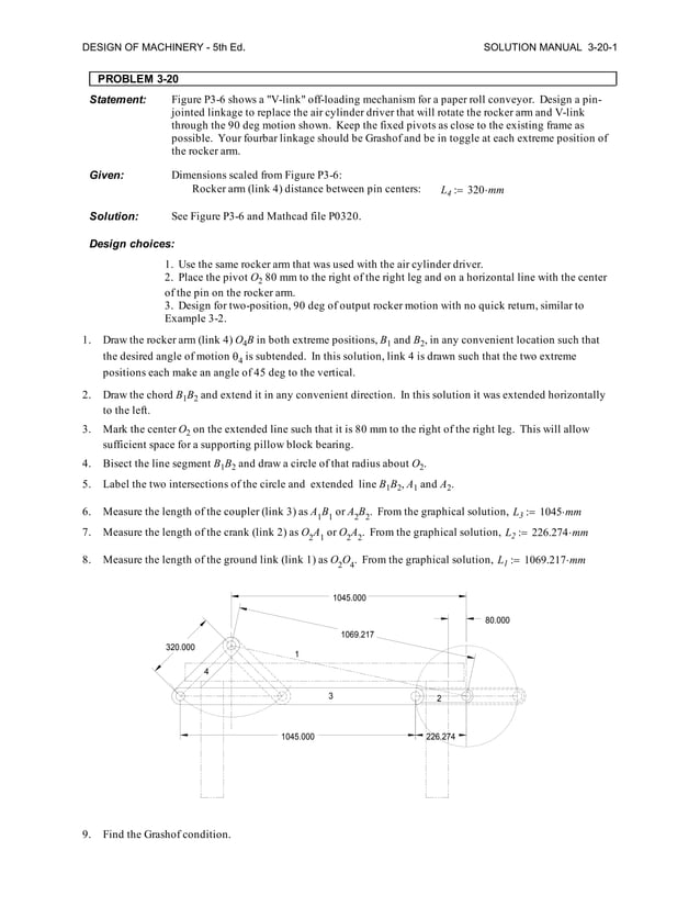 solution manual Design of Machinery: An Introduction to the Synthesis ...