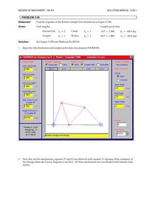 solution manual Design of Machinery: An Introduction to the Synthesis and Analysis of Mechanisms ...