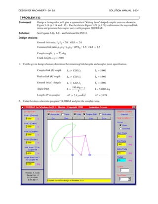 solution manual Design of Machinery: An Introduction to the Synthesis and Analysis of Mechanisms ...