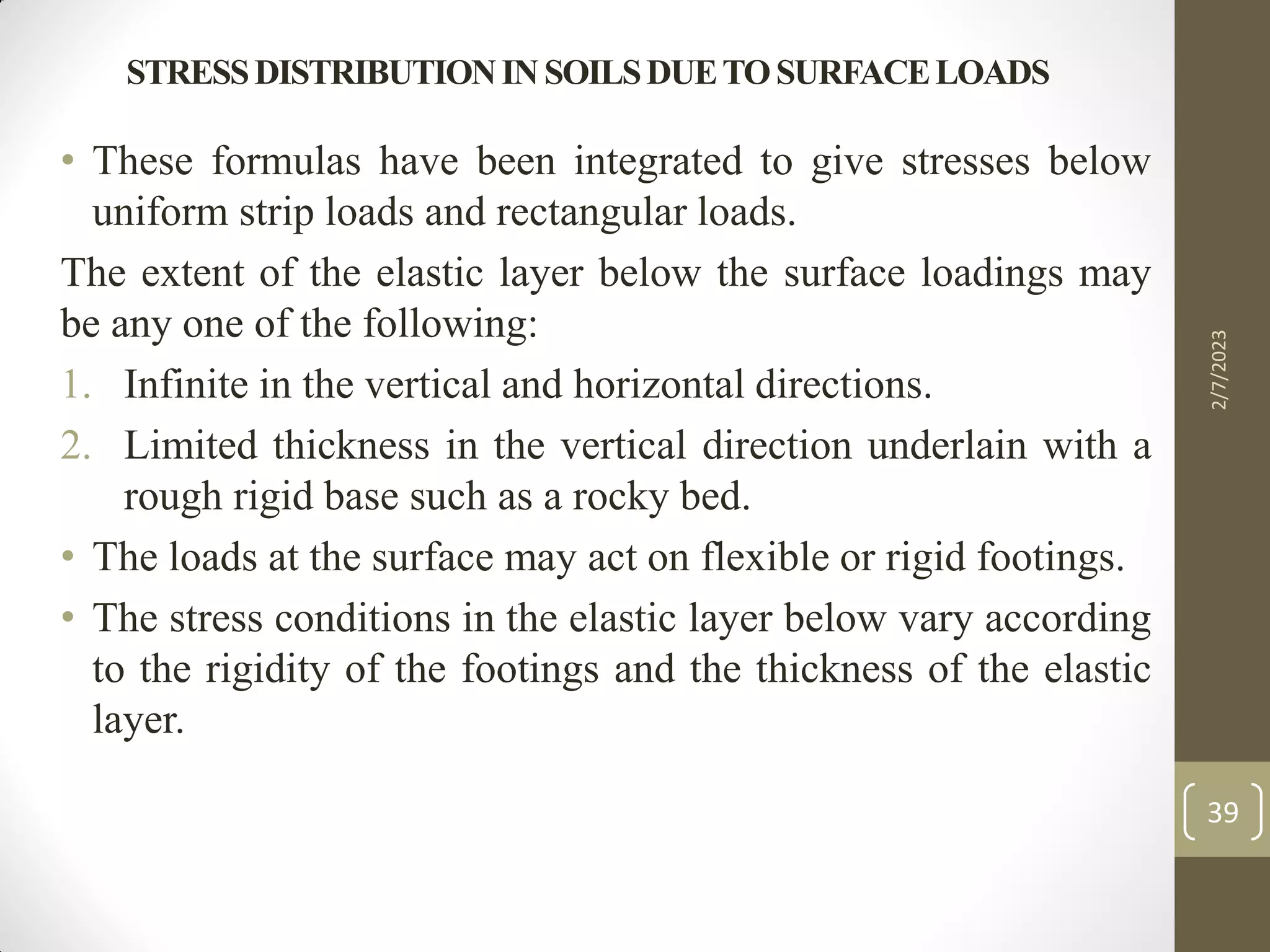stresses, strains, and elastic deformation of soils | PDF