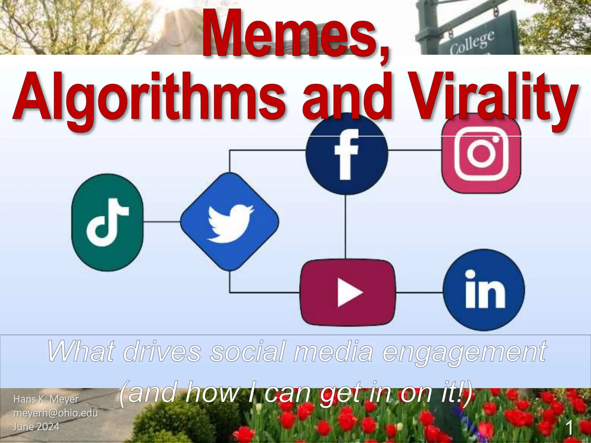 Memes, Algorithms and Virality: Understanding, maximizing social media ...