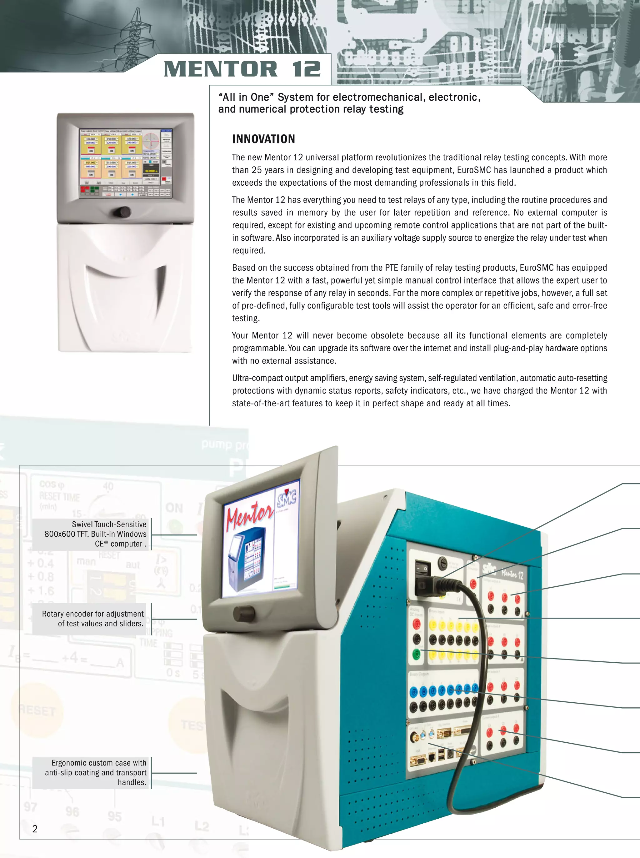 SMC Mentor 12 All-In-One Relay Test Set | PDF
