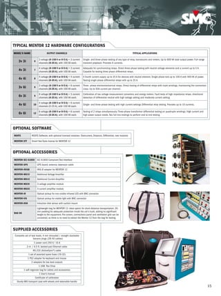 SMC Mentor 12 All-In-One Relay Test Set | PDF