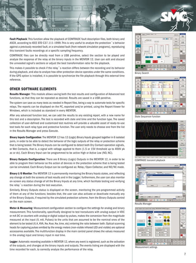 SMC Mentor 12 All-In-One Relay Test Set | PDF