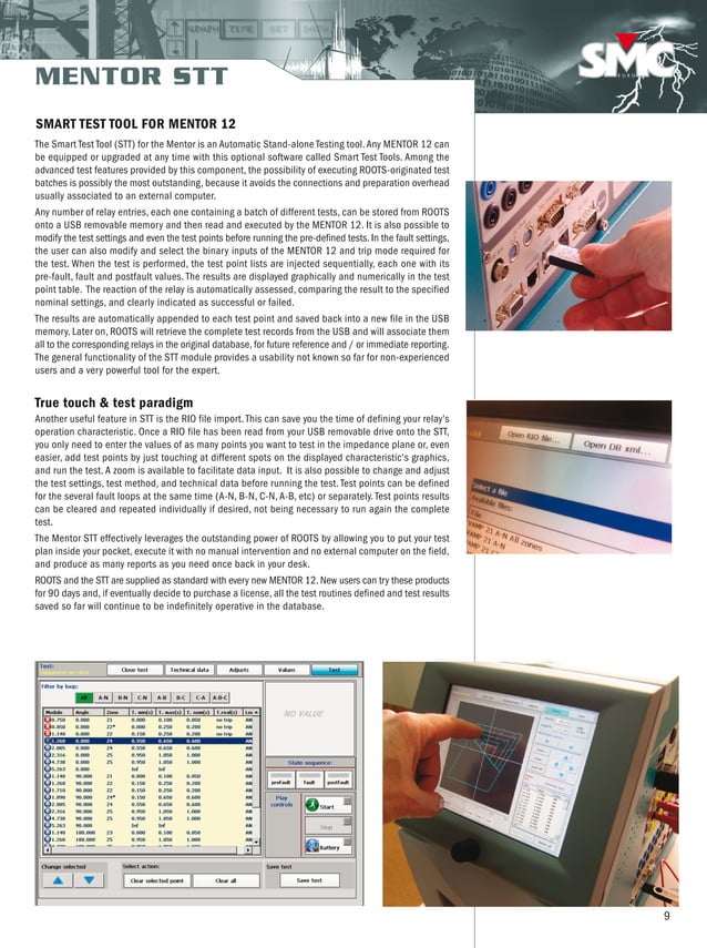 SMC Mentor 12 All-In-One Relay Test Set | PDF