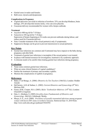 SM CMT 05104 obstetrics and gynaecology I | PDF