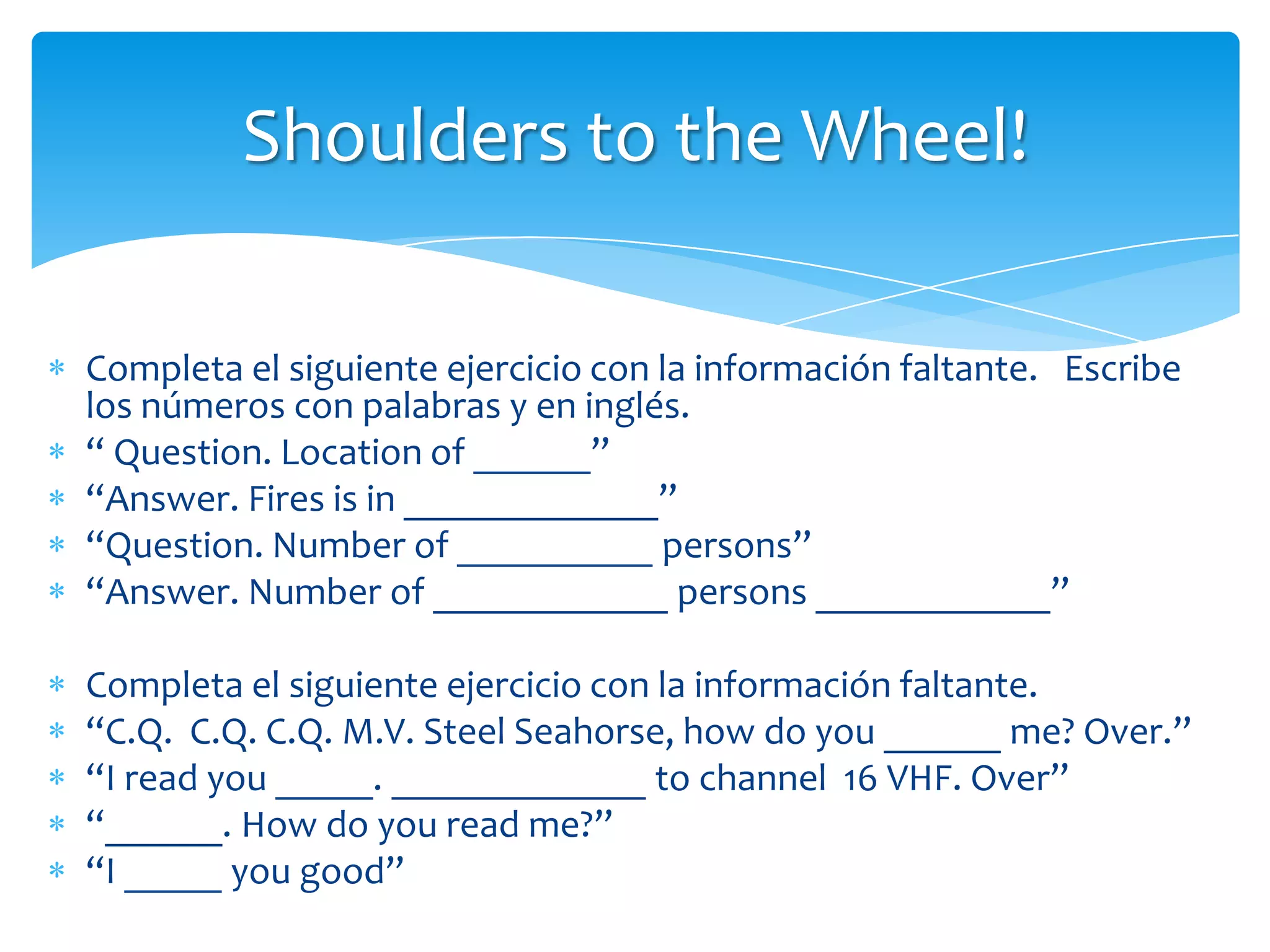 Standard Marine Communication Phrases | PPT