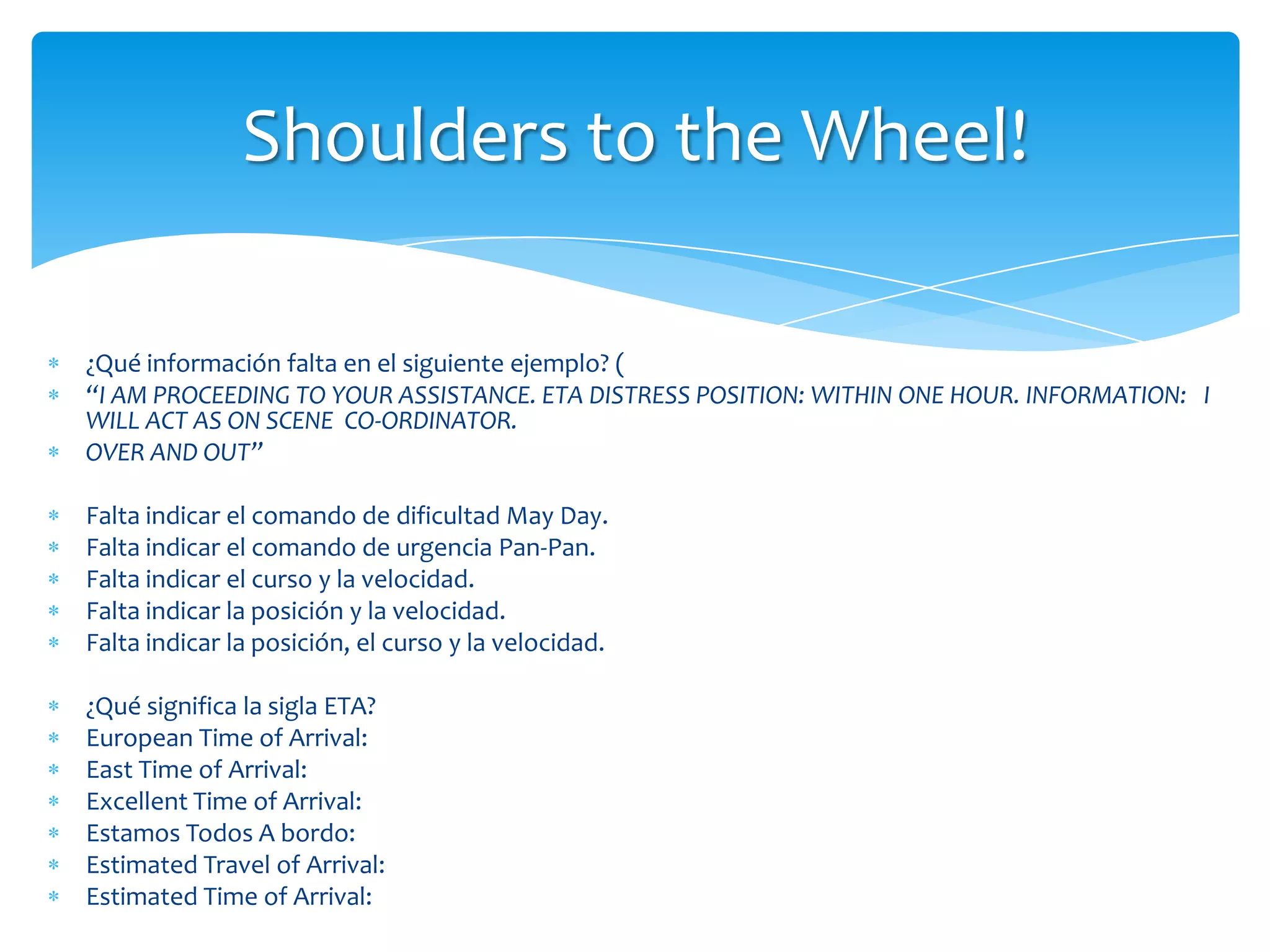 Standard Marine Communication Phrases | PPT