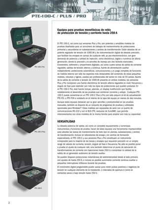 SMC PTE-100-C Ensayo de relés de intensidad y tensión | PDF